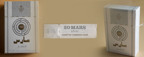 Les cigarettes 20 Mars Silver s’habillent d’argent