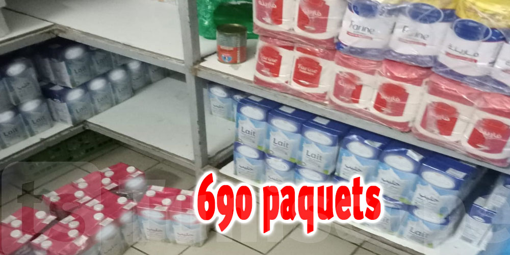 Nabeul : Saisie de 690 paquets de lait cachés dans un magasin