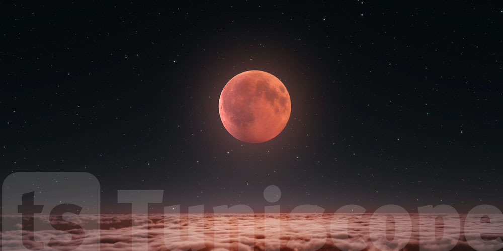 Éclipse lunaire visible en Tunisie le lundi 25 mars