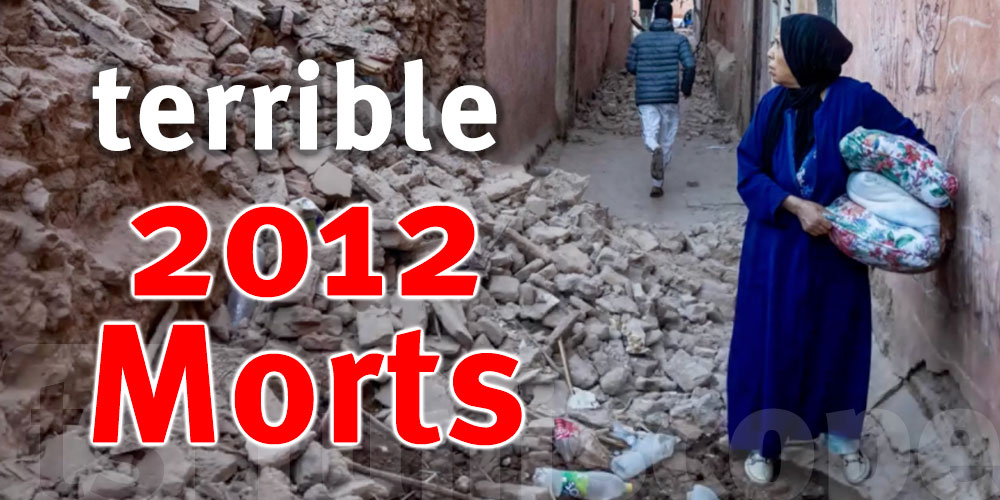 Séisme au Maroc : le bilan monte à 2012 morts, des milliers de personnes dorment dans la rue