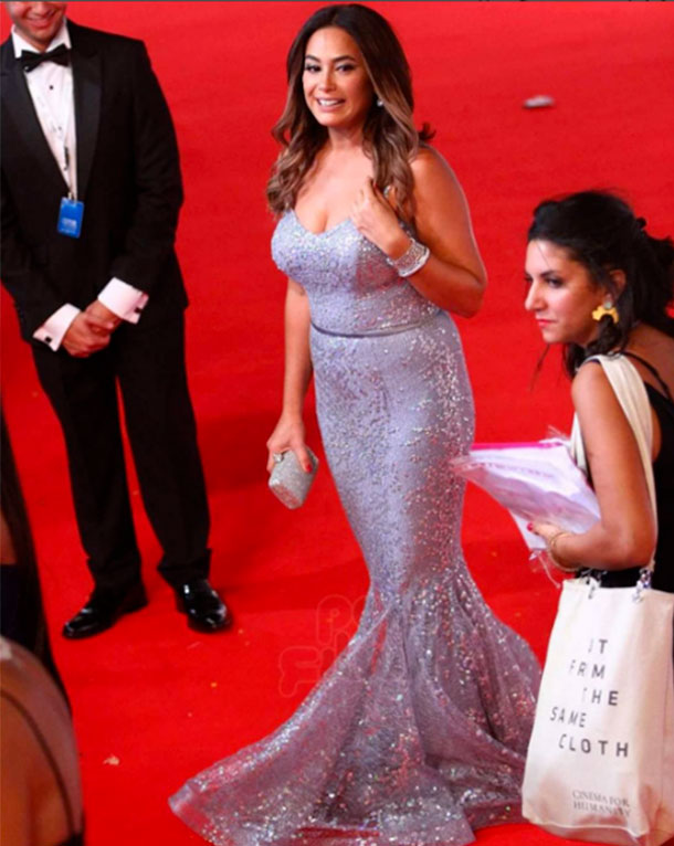 En photos : Hend Sabri fait sensation au festival du film d'El Gouna