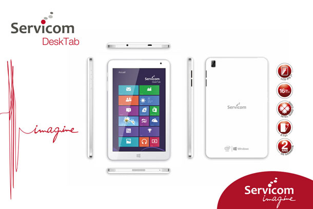 Lancement au Grand Public de Servicom DeskTab, la 1ère tablette Windows ...