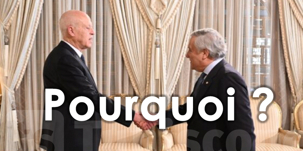 Antonio Tajani reçu par Kais Saied Antonio Tajani reçu par Kais Saied